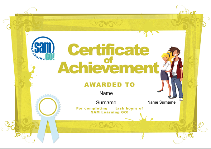Learner certificates of achievement – SAM Learning